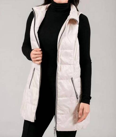 ANORAK | Jackets & Coats | New Anorak Long Nylon Down Vest In Bone ...